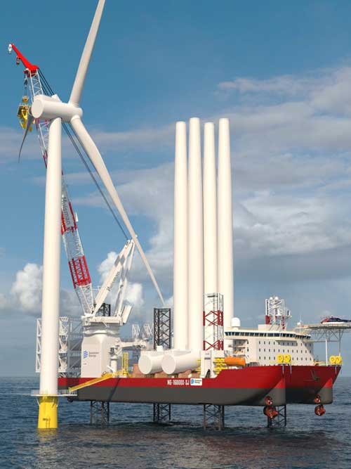 First U.S. wind turbine installation vessel launched - Offshore wind ...